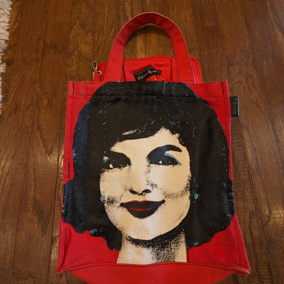 Vintage | Bags | Vintage Andy Warhol Foundation Loop Jackie O Canvas Tote | Poshmark